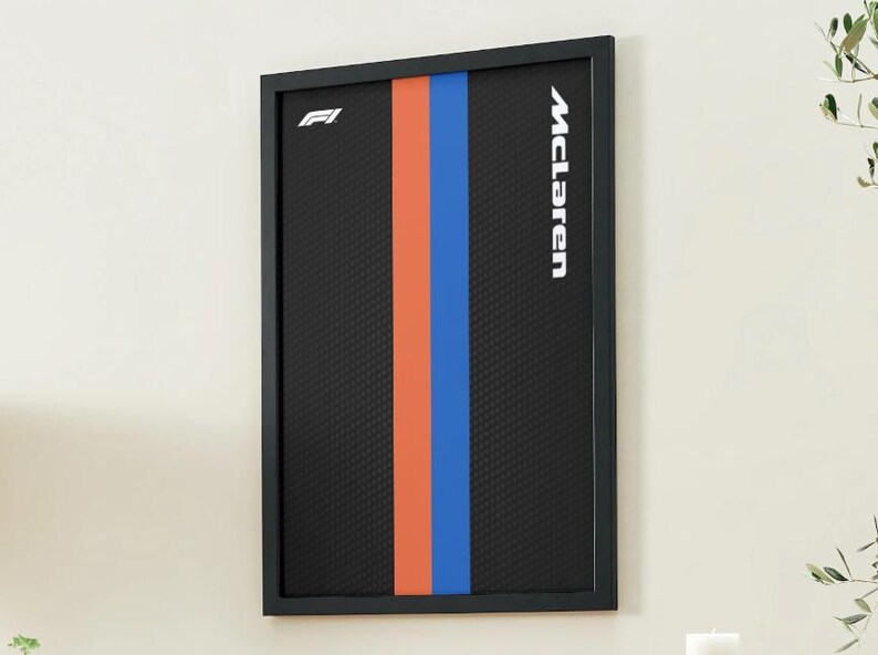 Mclaren F1 LEGO Technic Wall Display Carbon – 42141 Compatible Digital ...