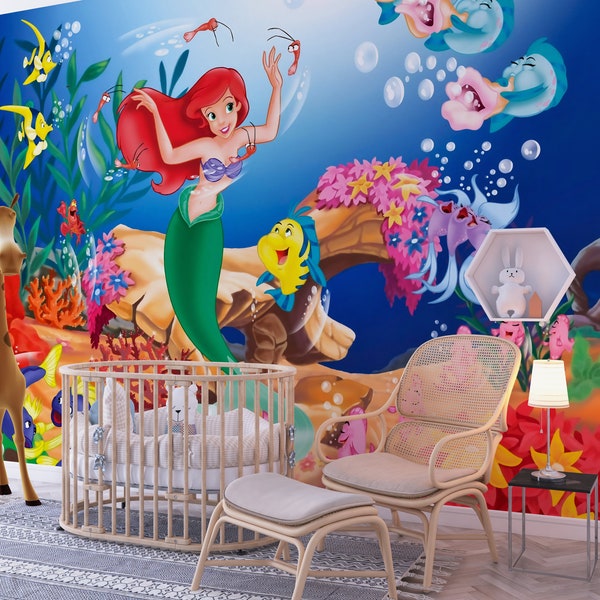 Peel and Stick Underwater Themed Wallpaper - Etsy