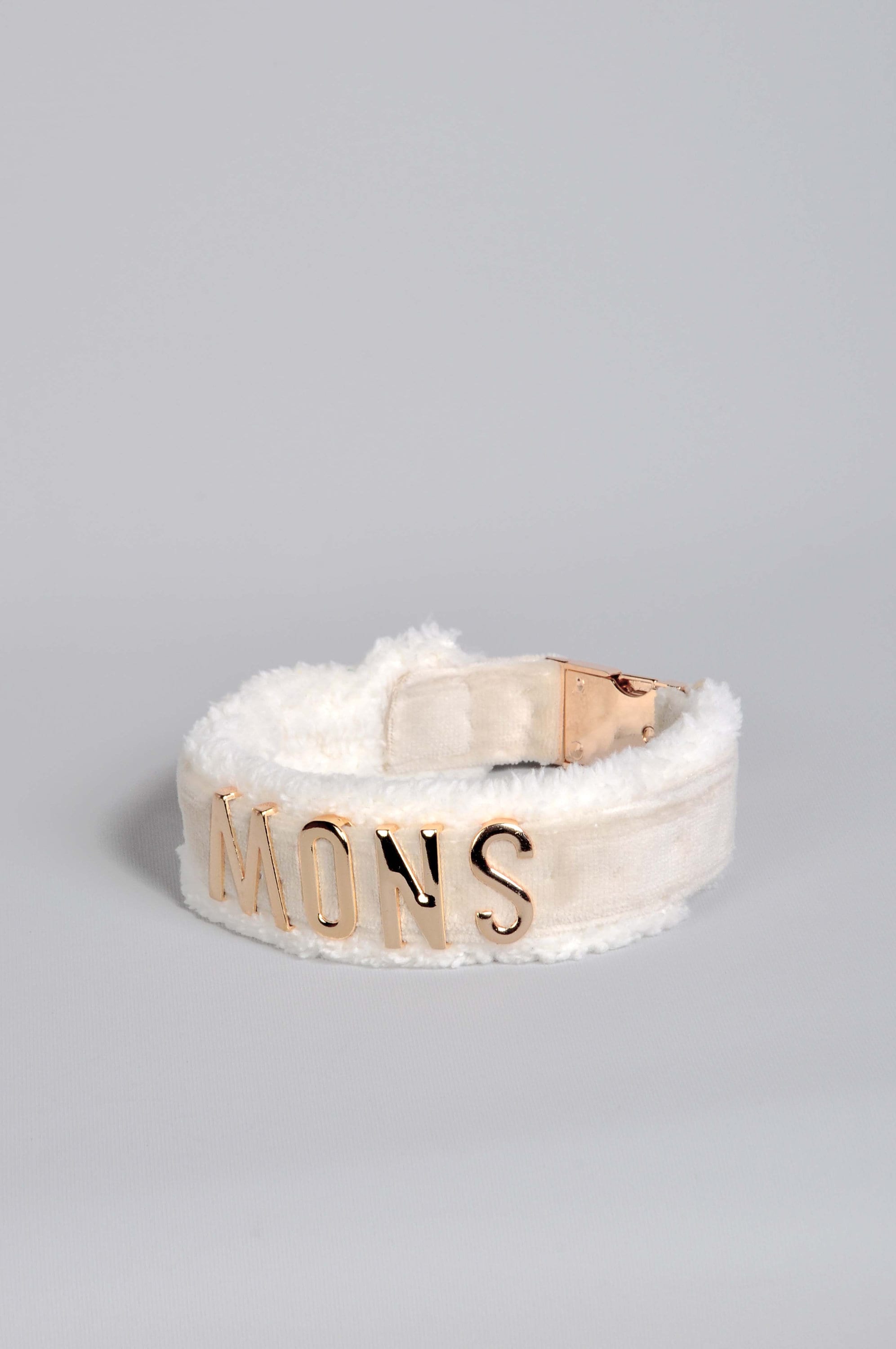 Personalized Dog Collar, Gold Letter Plush Personalized Collar ...