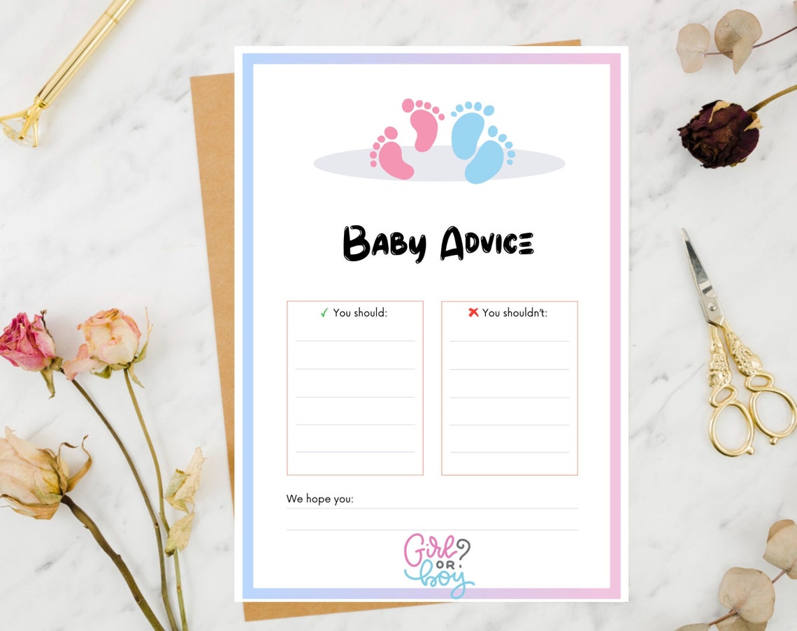 22x Gender Reveal Fun Printable Games Gender Neutral Game Cards Baby ...