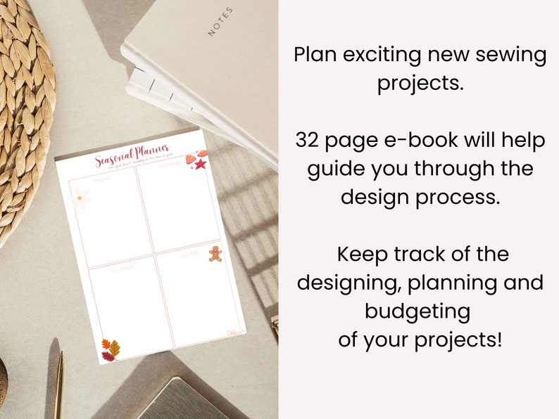 Planner Sewing Project Printable Sewing Journal Planner Digital ...
