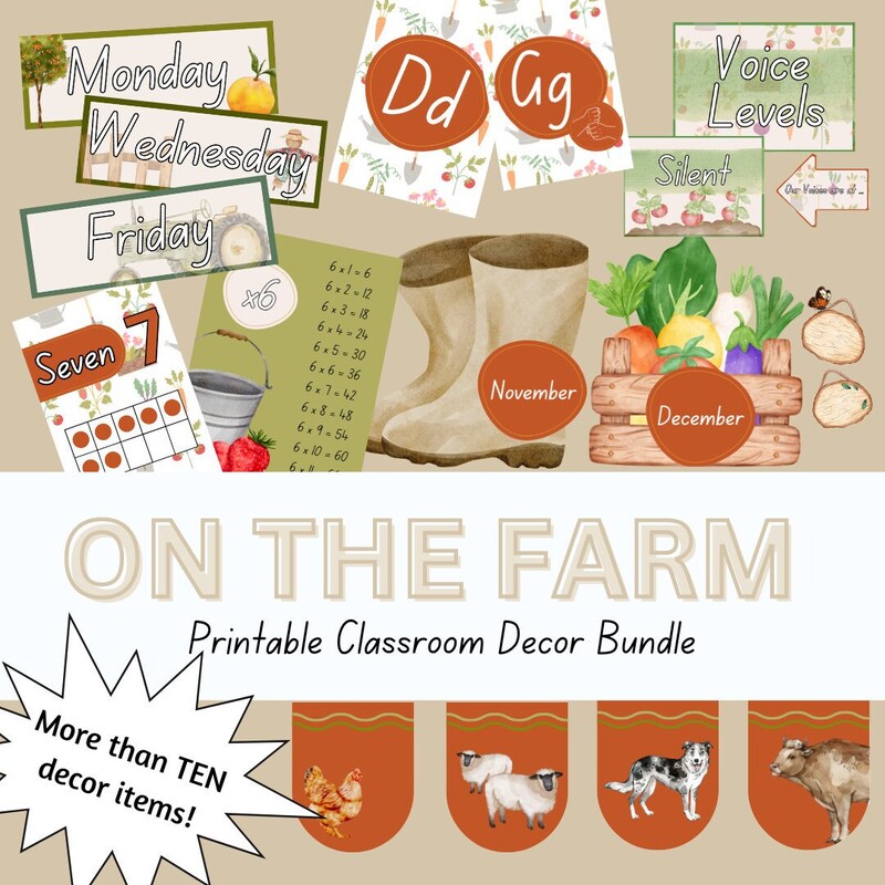 Farm Theme Decor - Etsy