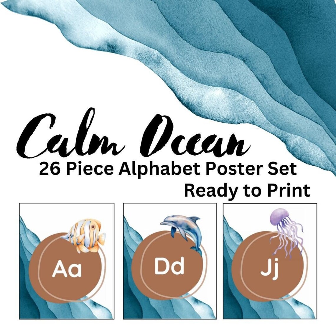 Ocean Alphabet Posters, Under the Sea Alphabet Display, Classroom ...