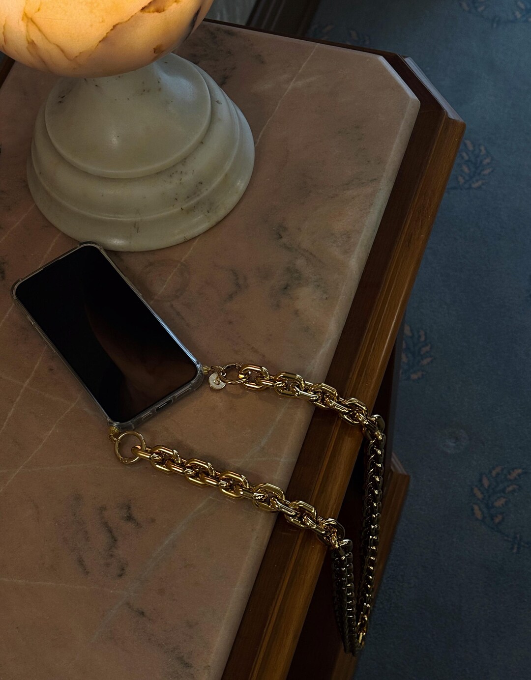 Gold Chain Phone Strap – Crossbody Case With Detachable Long Chain for ...