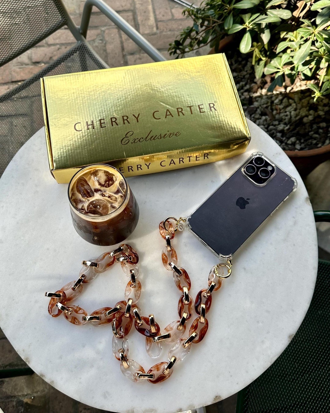 Acrylic Chain Phone Strap, Universal Phone Lanyard, Stylish Crossbody ...