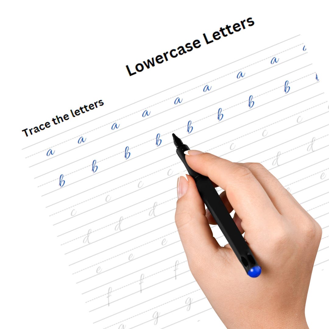 Modern Cursive Handwriting Font for Middle School, Teens , Adults ...