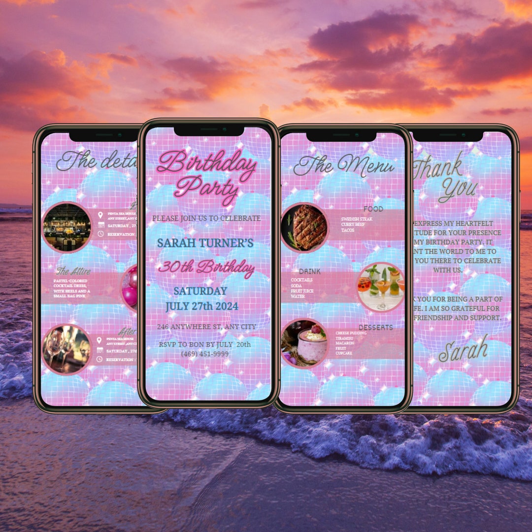 Digital Birthday Invitations Made Easy -get Your Party Started With an ...