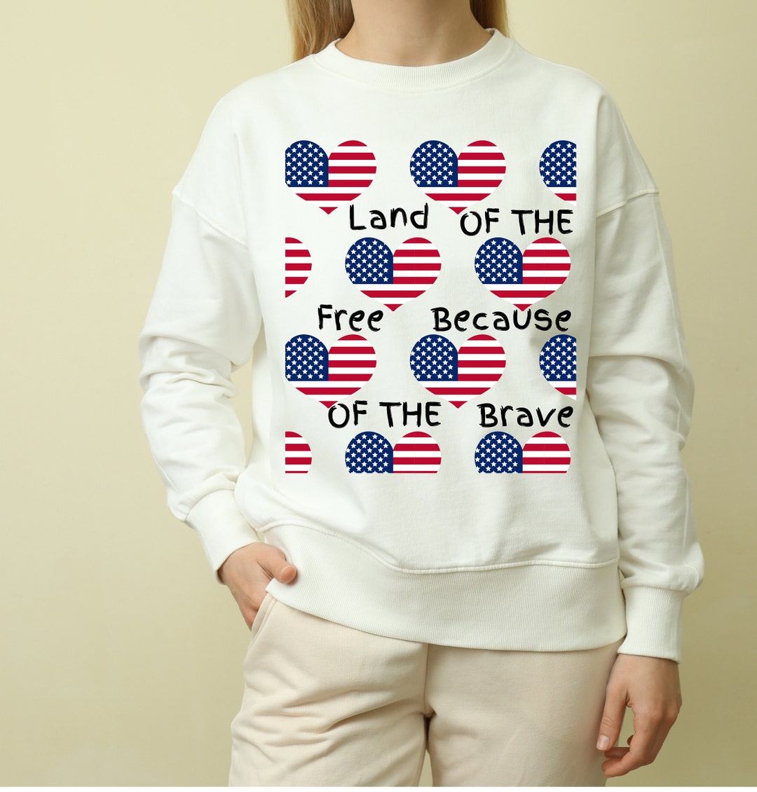 4th of July Png | Land of the Free Because of the Brave | Independence ...
