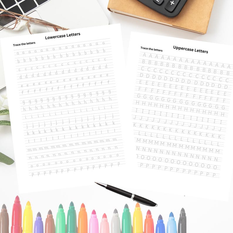 Printable Handwriting Worksheets – 7 Pages | Letter, Word, and Sentence ...