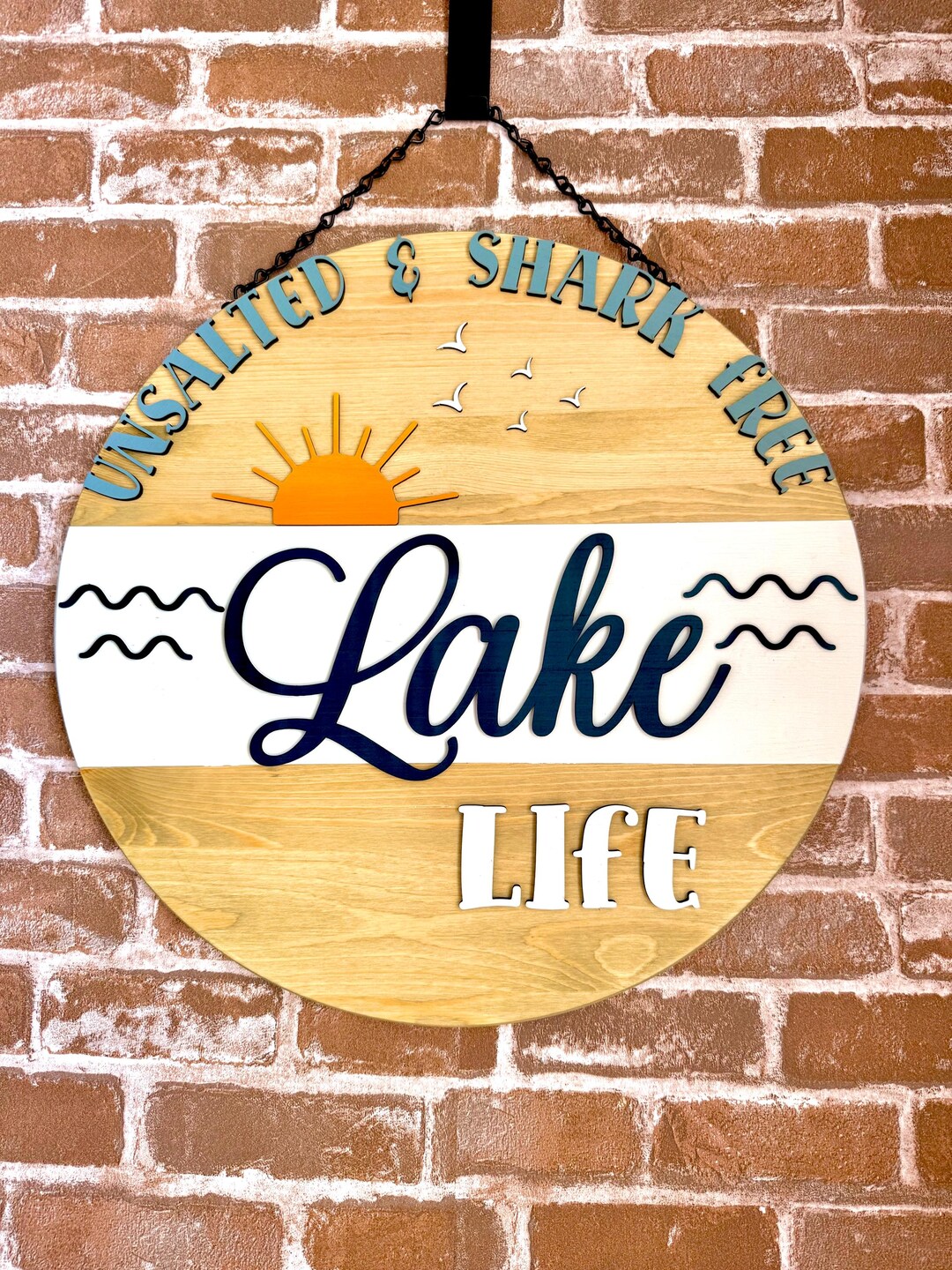 Lake Life Door Hanger-porch Decor-lake House-wreath-welcome-summer-lake ...