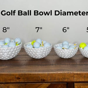 Golfers' Organizer - 3D Printed Golf Ball Bowl - Perfect Gift for ...