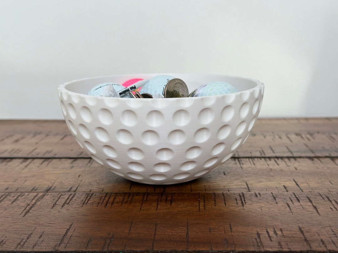 Golfers' Organizer 3D Printed Golf Ball Bowl With Circular and Square ...