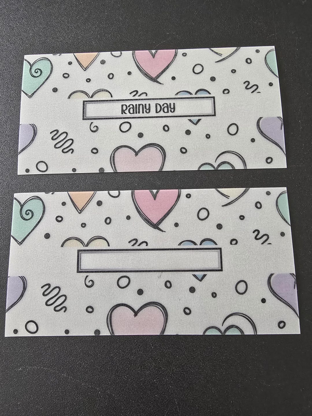 A6 Heart Matte Vellum Inserts - Etsy