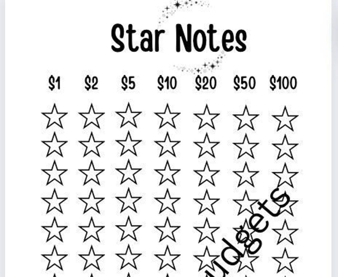 Star Note Tracker - Digital - Etsy