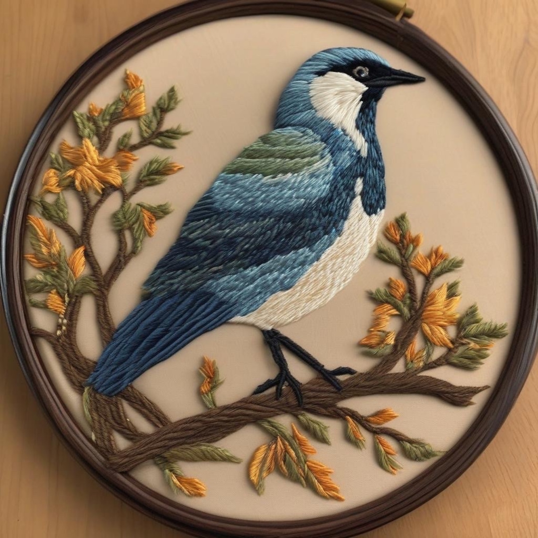 Bird Hand Embroidery Pattern, Hand Embroidery Pattern, Beginner ...