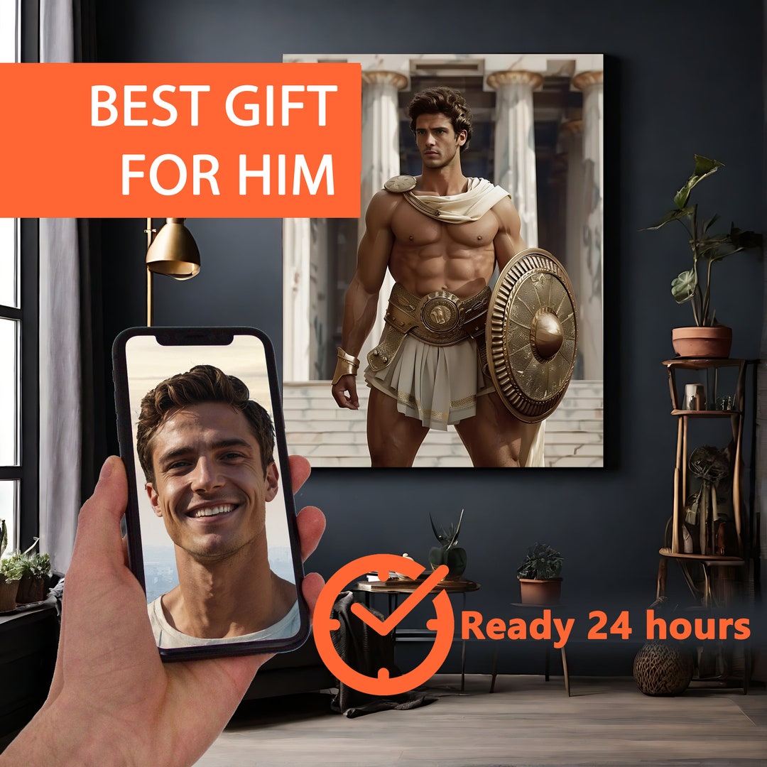 Face Swap, Custom Greek Mythological God Portrait, Greek Mythology ...