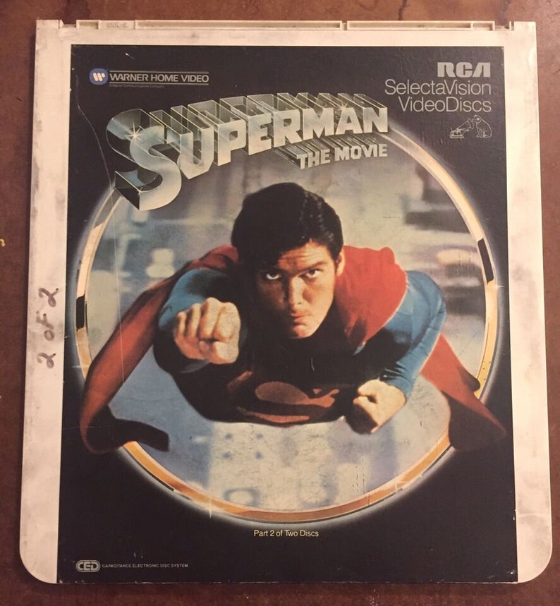 Superman the Movie Part 2 CED 1978 Capacitance Electronic Disc System ...