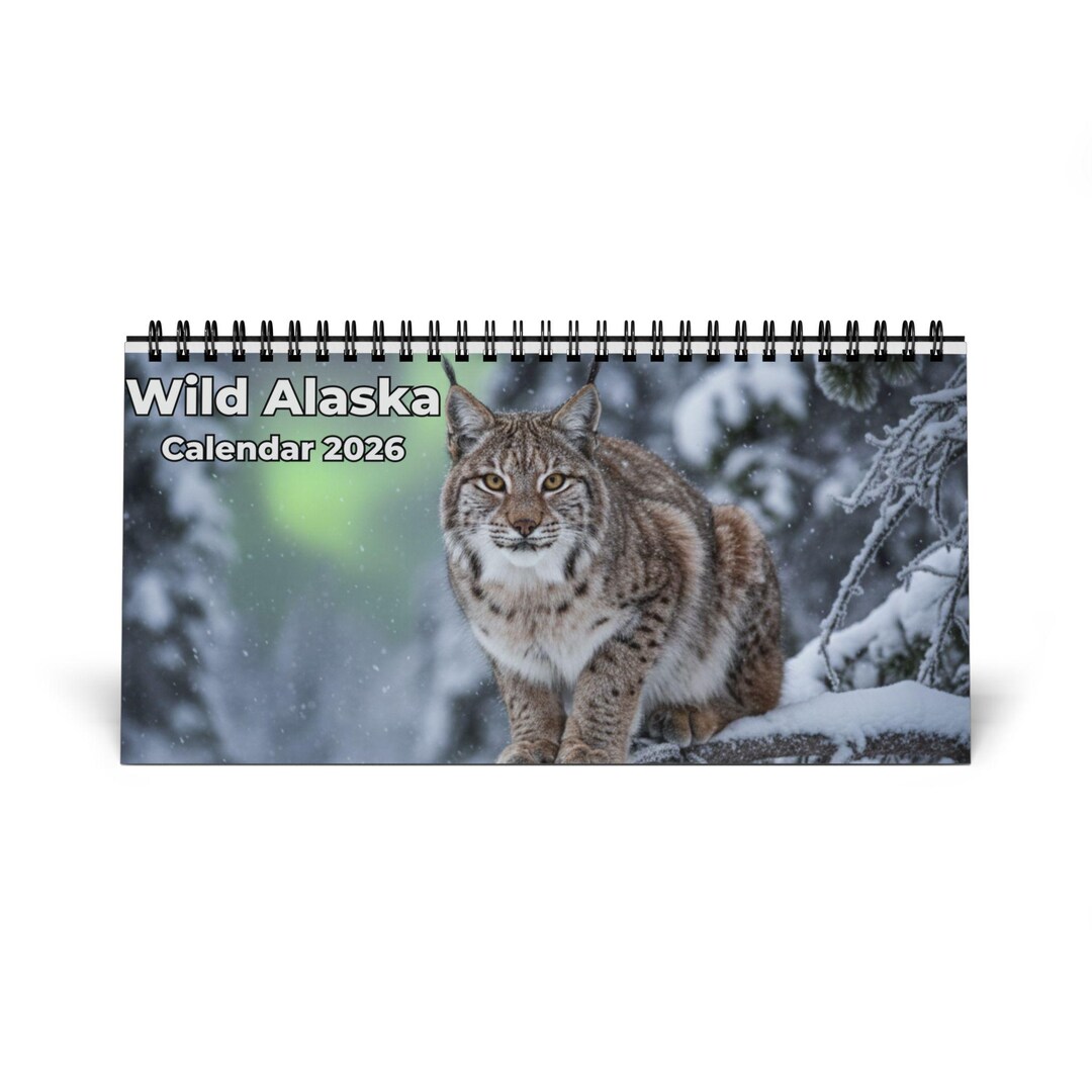 Wild Alaska Calendar 2026, 2026 Desktop Calendars, Nature Lover Gift ...