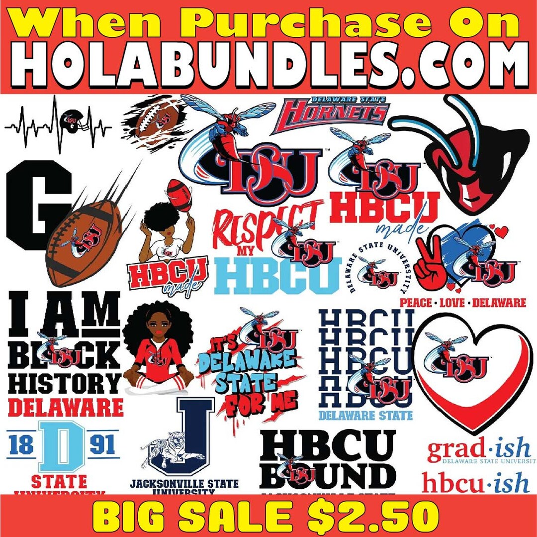 Delaware-state Svg and Hbcu Bundle Hbcu Svg, Digital Download, Perfect ...