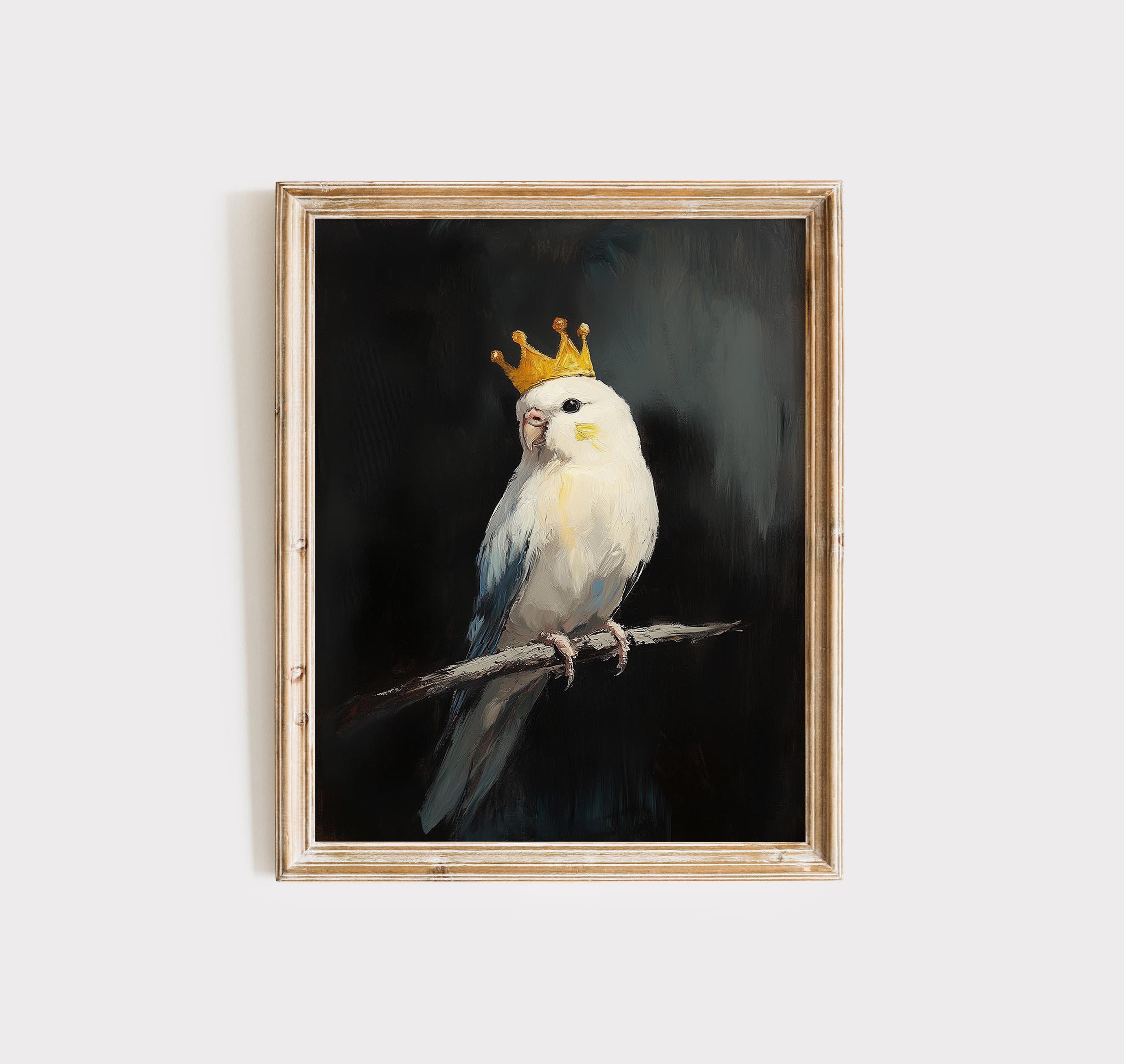 Budgie Art, Budgie Poster, Budgie Print, Budgie Gift, Dark Academia ...