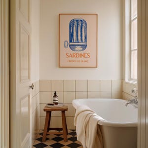 Tinned Sardines Digital Art Print | Retro Wall Art | Sardine Poster ...