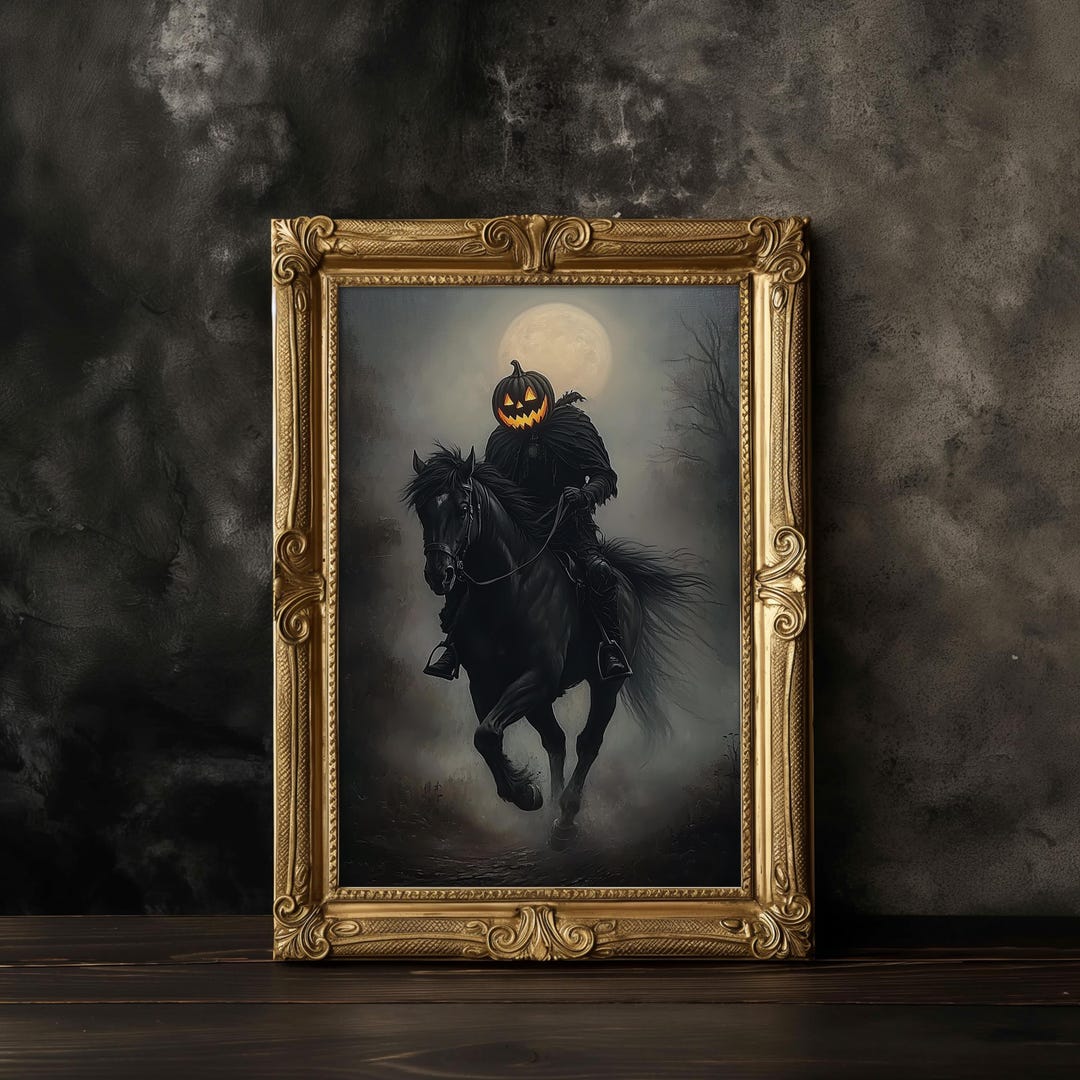 Headless Horseman Poster, Halloween Geist Malerei, Halloween Galerie ...
