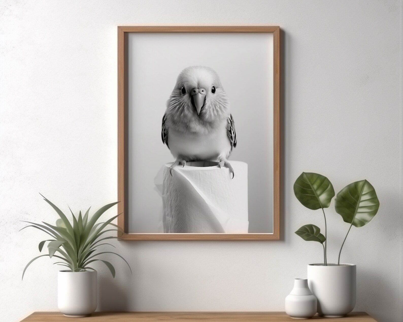 Budgie Poster, Animal Bathroom Poster, Budgie Gift, Budgie Art ...