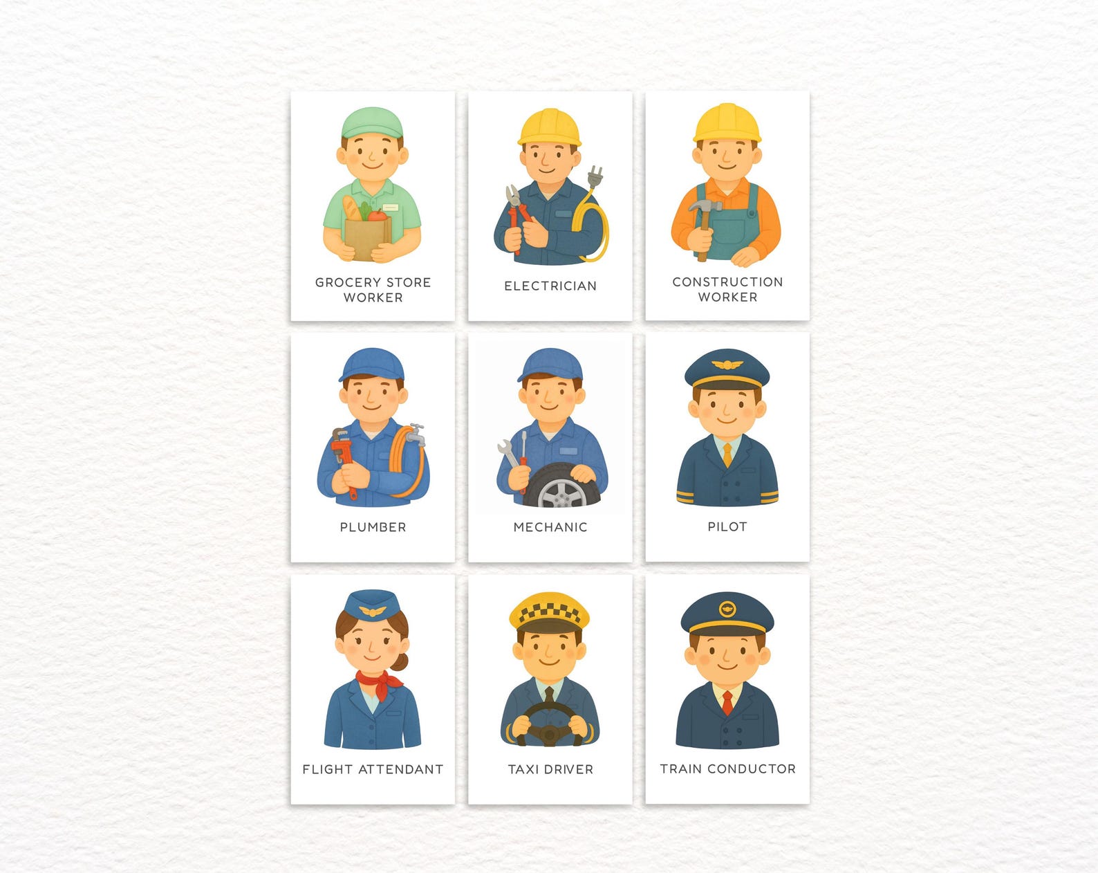 Community Helpers Learning Pack, Career Flashcards & Coloring Pages ...
