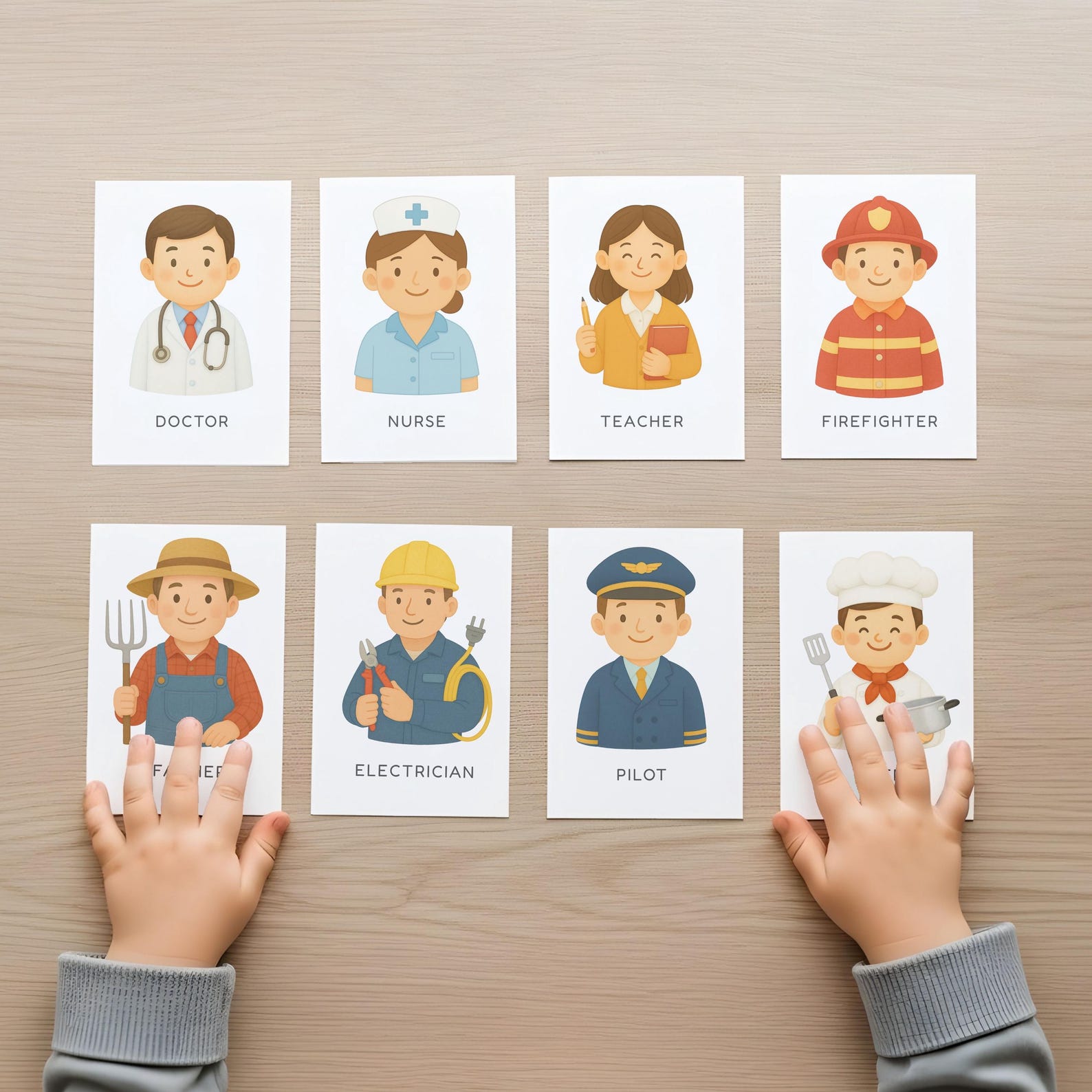 Community Helpers Learning Pack, Career Flashcards & Coloring Pages ...