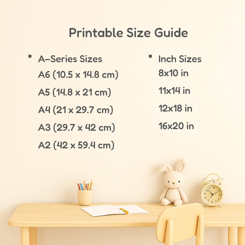 Alphabet Poster A–Z, Kids ABC Wall Art, Printable Nursery Decor - Etsy