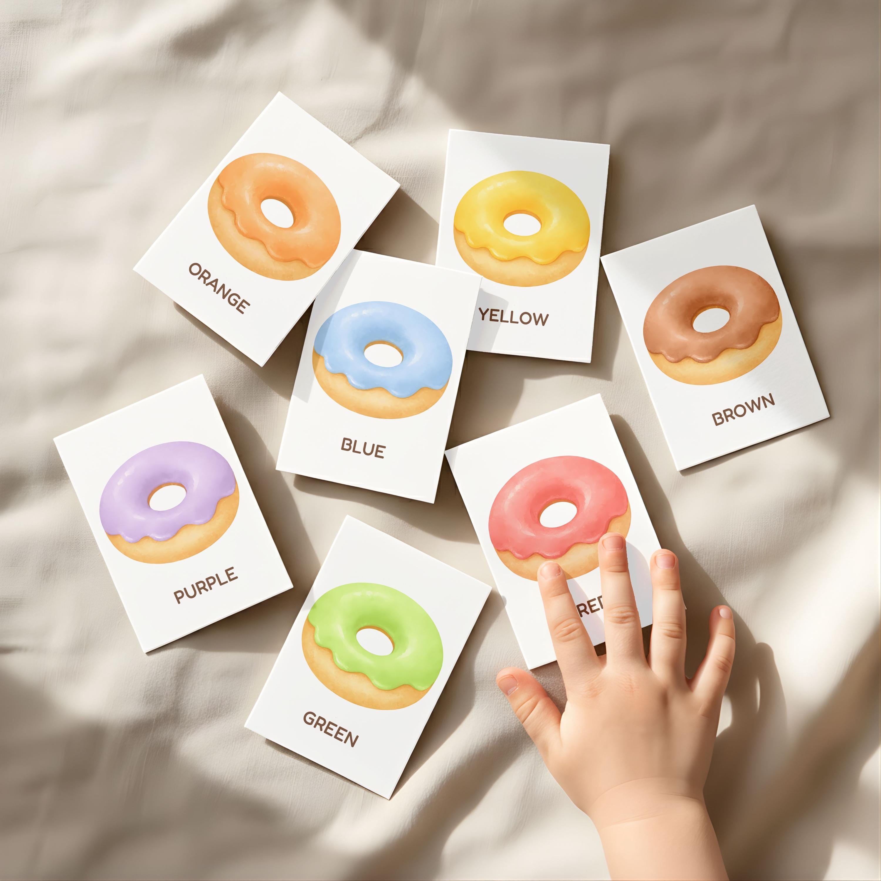 Donut Flashcards Printable | 11 Preschool Colors | Bonus Poster ...