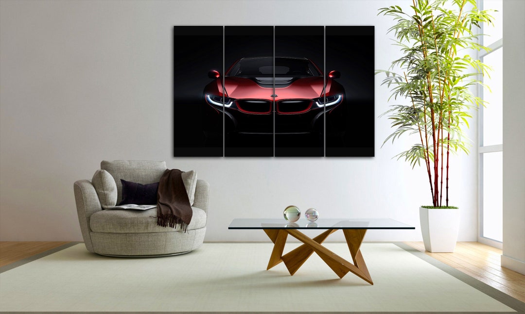 BMW I8 Canvas Print Wall Decor BMW Wall Art Decor BMW Print Bmw Photo ...