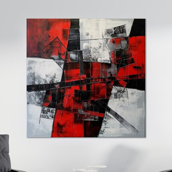 Red and Black Art - Etsy
