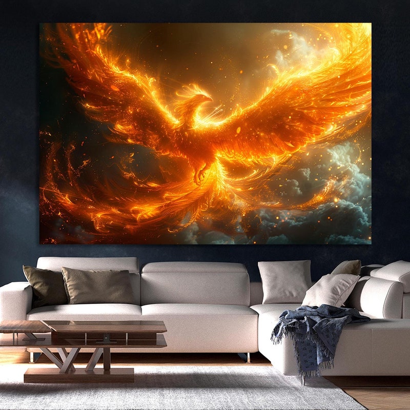 Phoenix Bird Art - Etsy