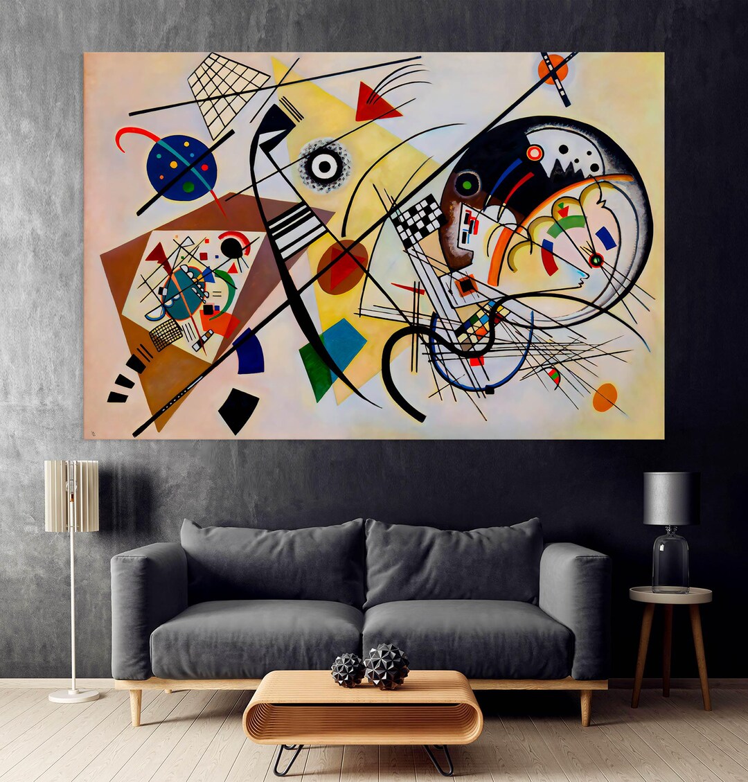 Transverse Line Large Canvas Wall Art Canvas Print Wassily Kandinsky ...