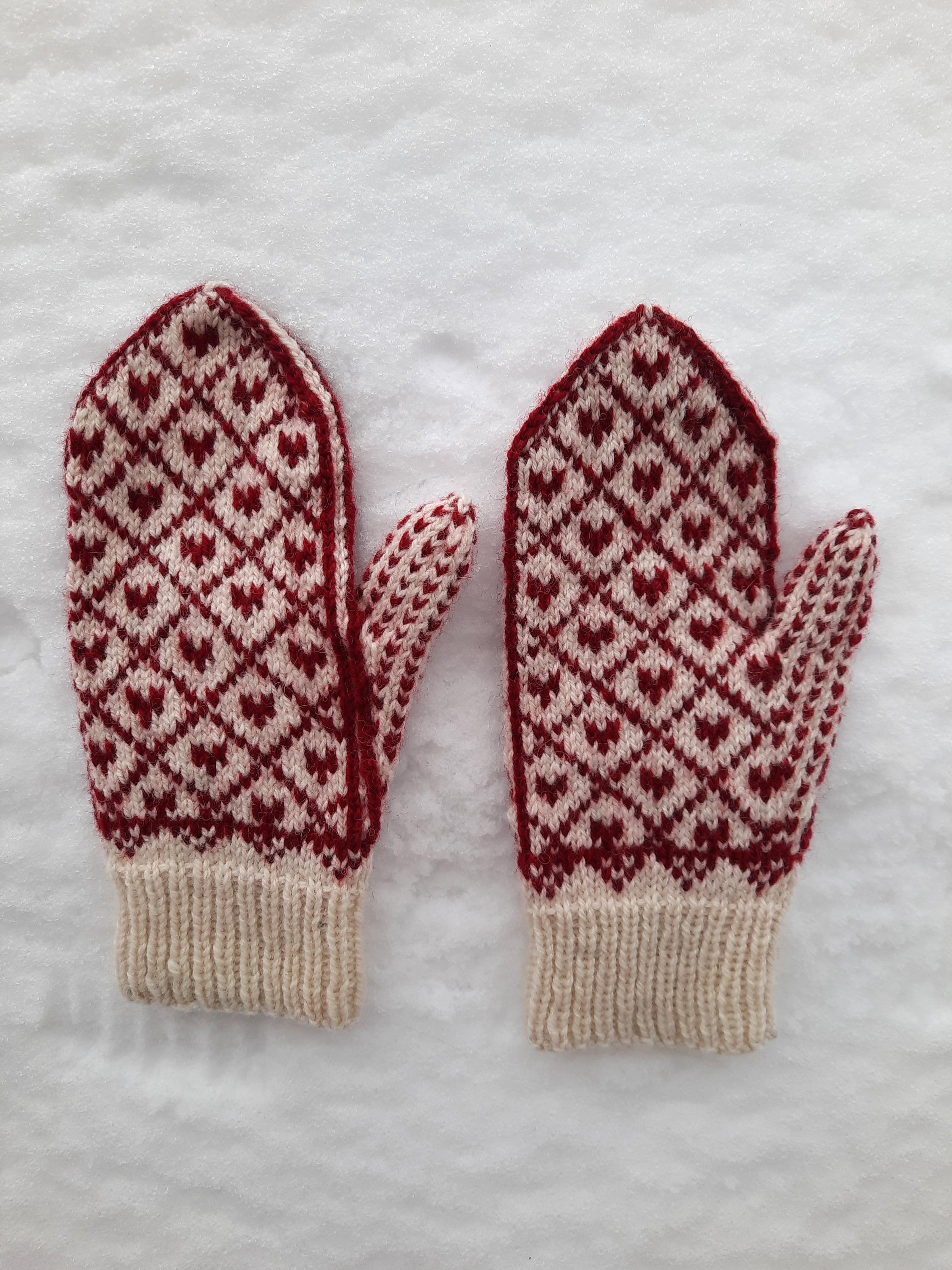 Valentina Mittens Knitting Pattern - Etsy