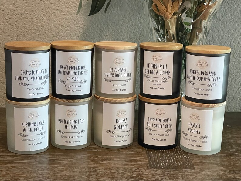 Going to Rita's to Find My Shadow Daddy /mountain Mist/ 7oz Soy Wood Wick Candle/acomaf Candle ...