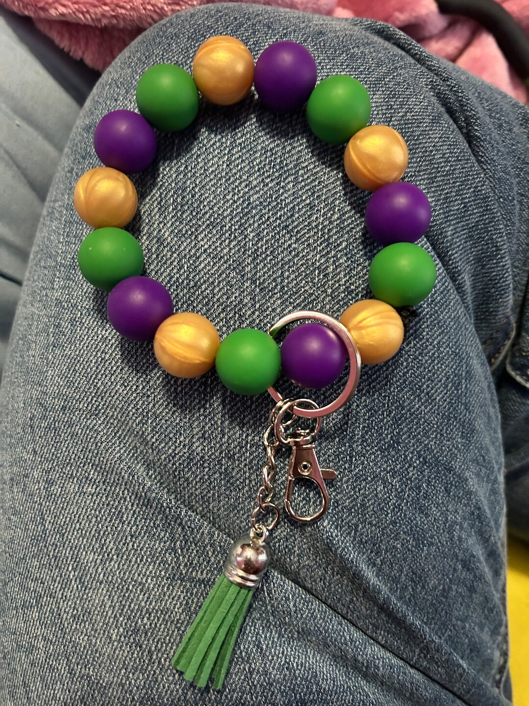 Mardi Gras Key Ring - Etsy