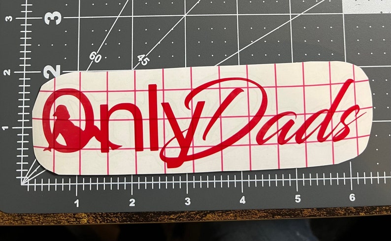 Only Dads Hat Back Decal Etsy