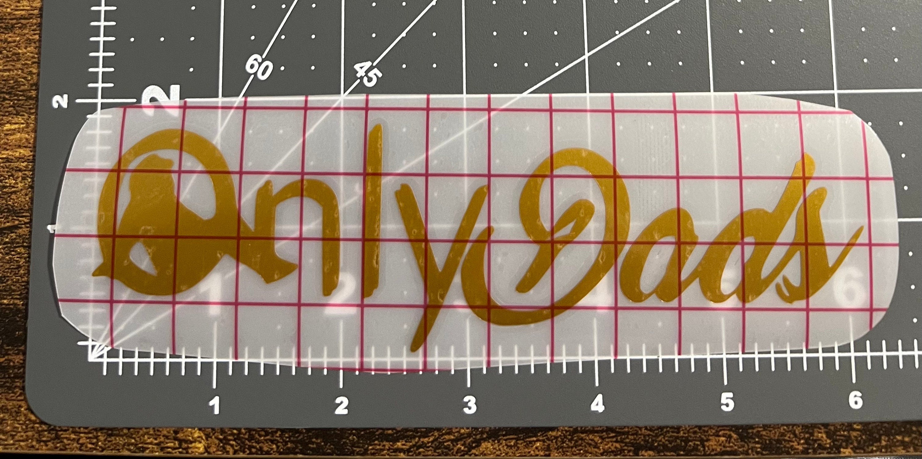 Only Dads Hat Forward Decal - Etsy