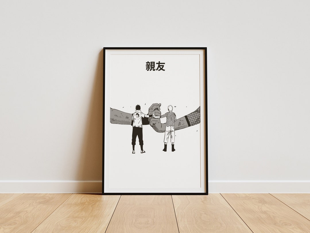 Naruto Anime Poster, Naruto Digital Poster, Anime Manga Poster, Anime ...