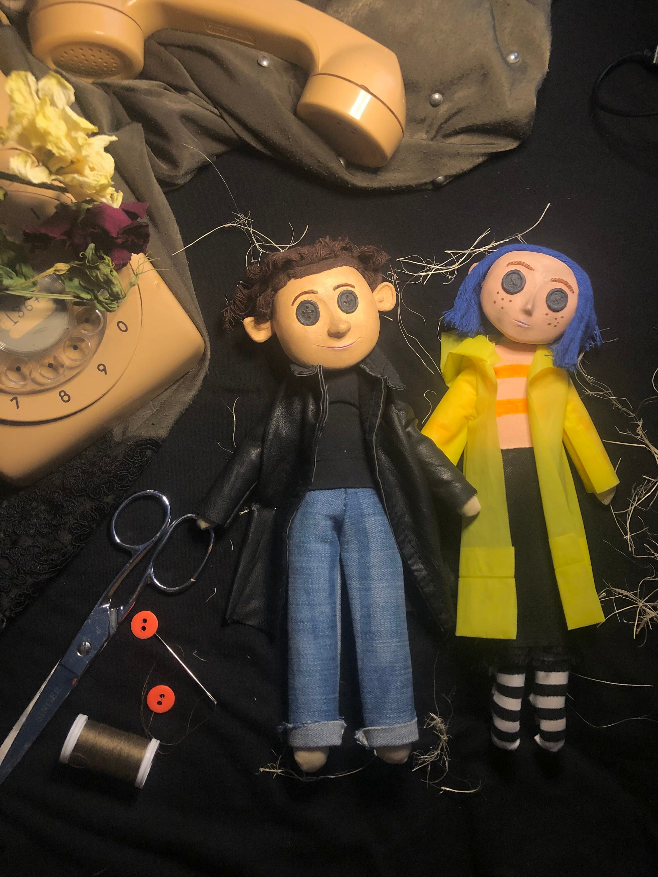 Coraline And Wybie Dolls Set Etsy