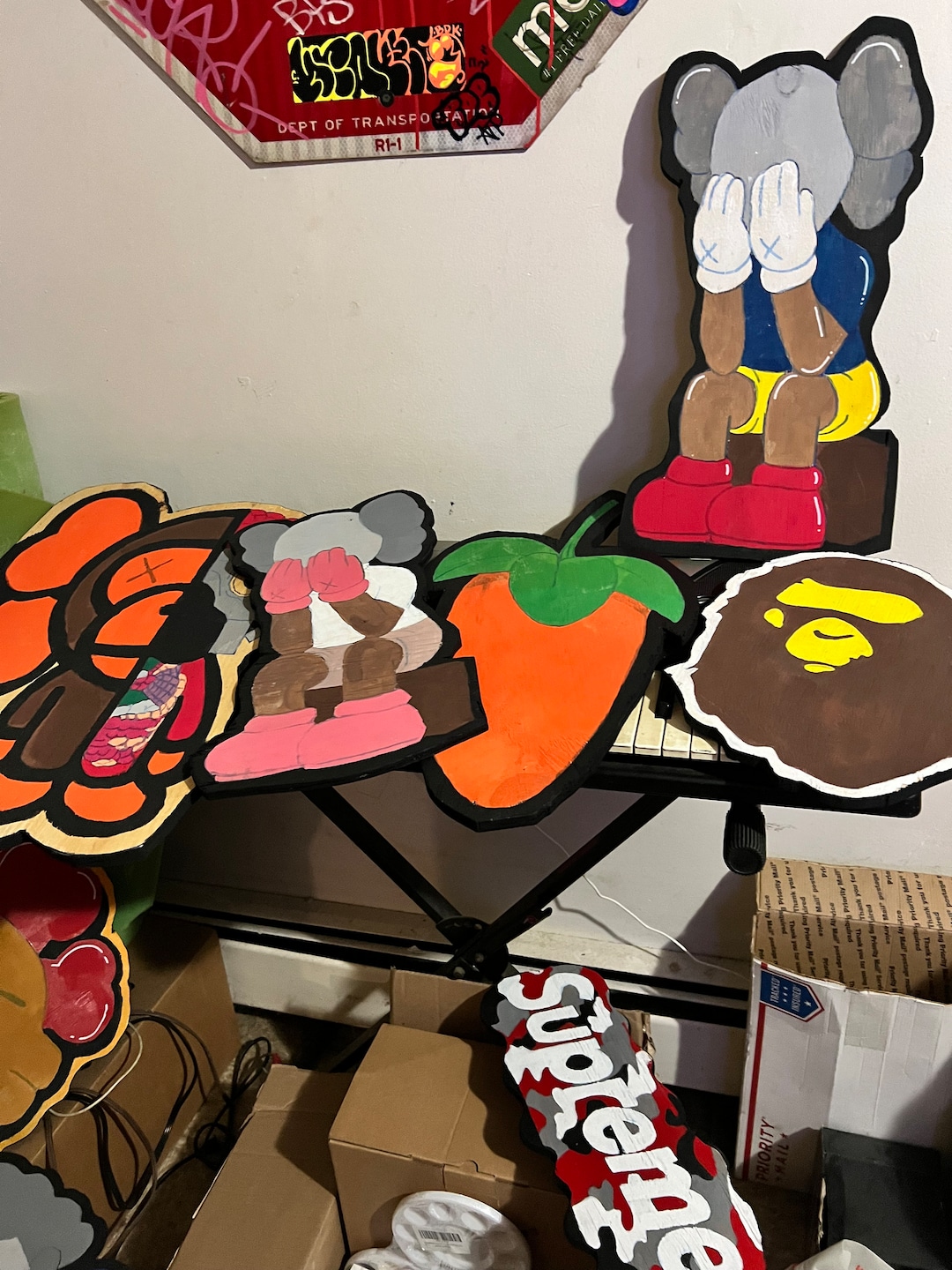 Kaws Custom Wood Art - Etsy