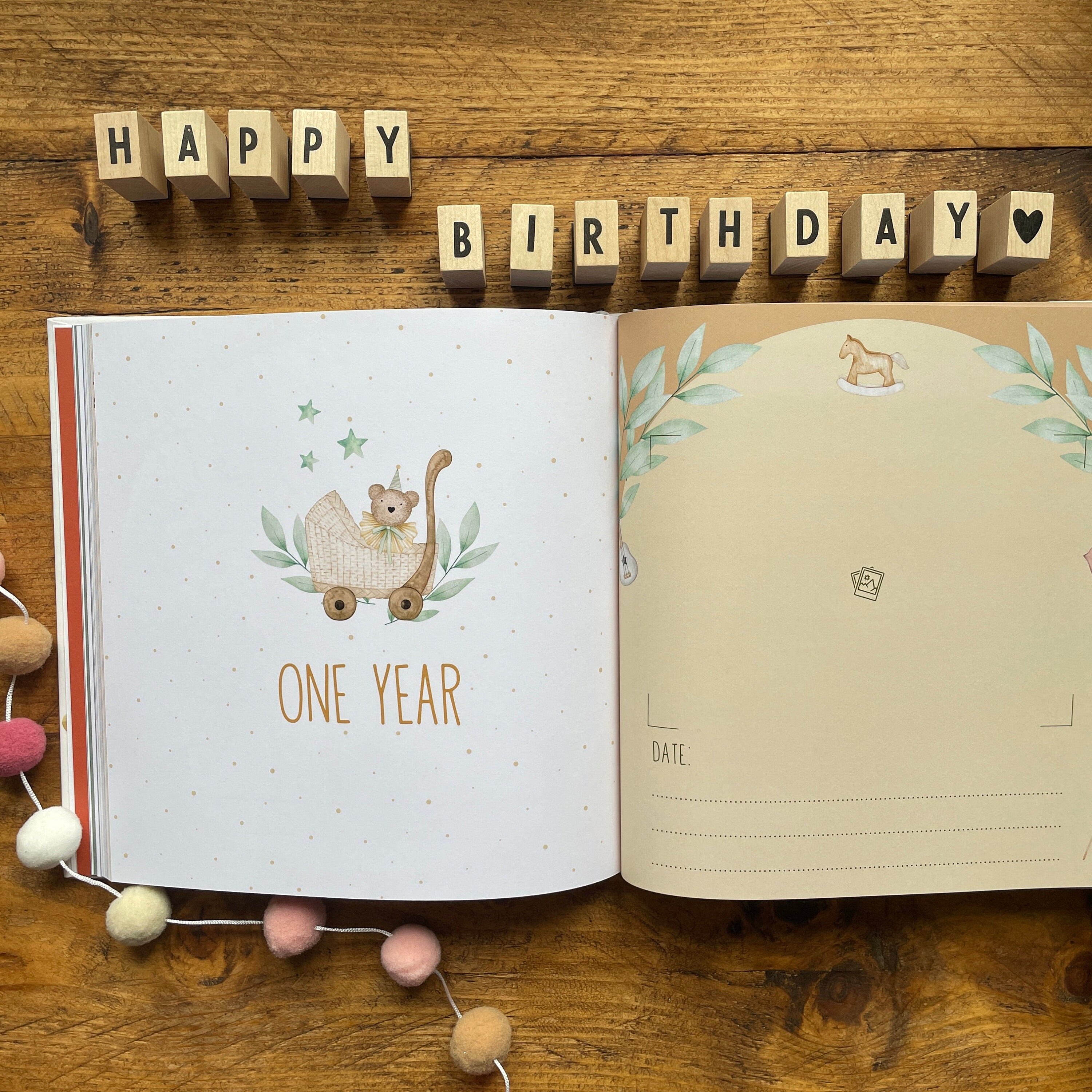 Baby Memory Book Photo Keepsake Journal to Record Special Moments in ...