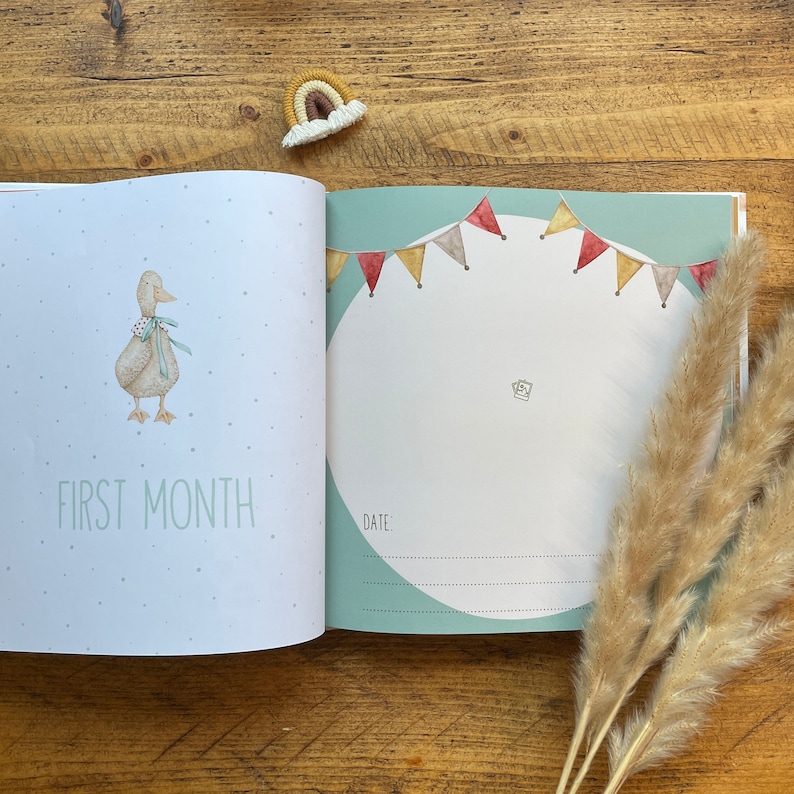 Baby Memory Book - Photo Keepsake Journal to Record Special Moments in ...