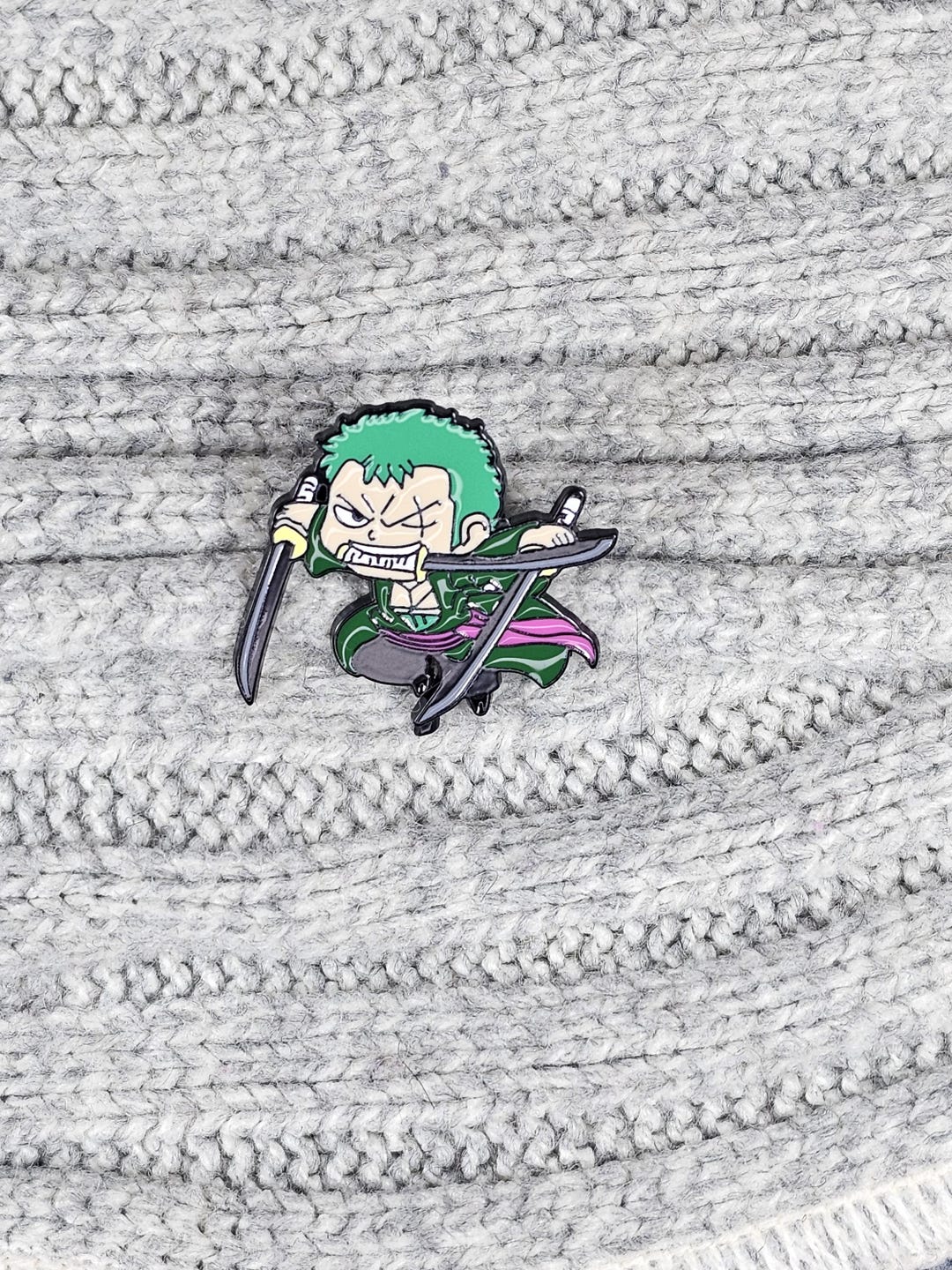 Roronoa Zoro Pirate Hunter Vintage Brooch Enamel Lapel Pin Collectors ...