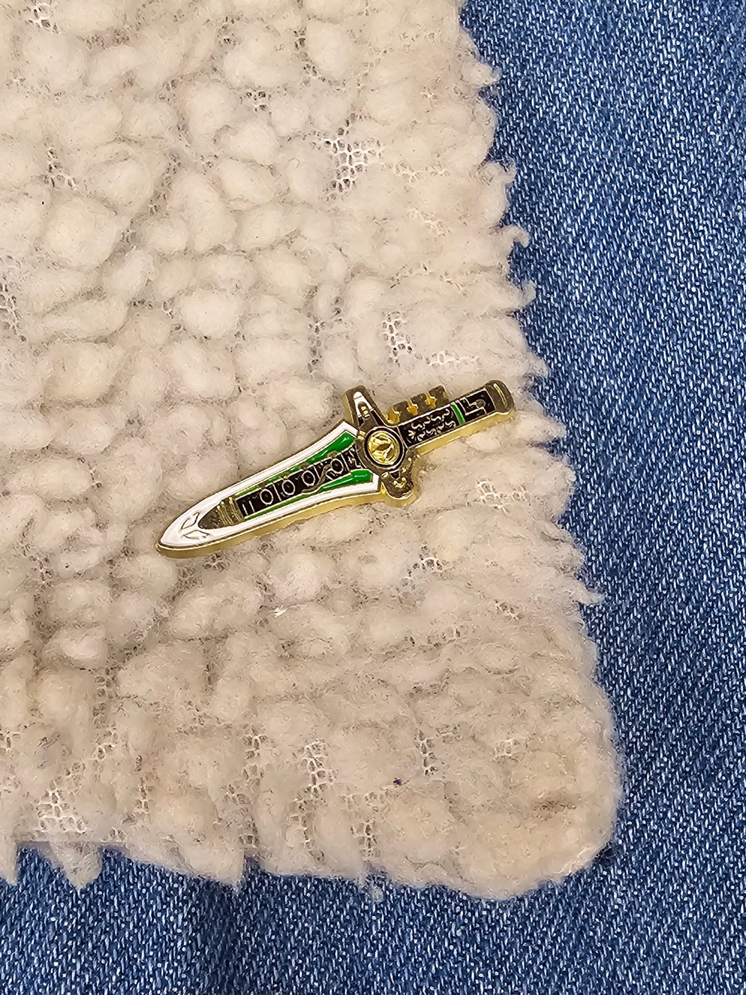 Power Ranger Dagger Green Ranger Cartoon Heady Enamel Festival Hat and ...