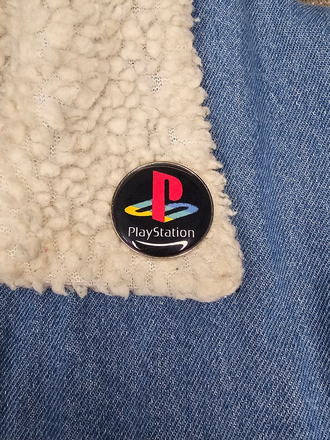 Playstation Logo PS1 Gamer Video Game Enamel Pin Festival Hat and Lapel ...