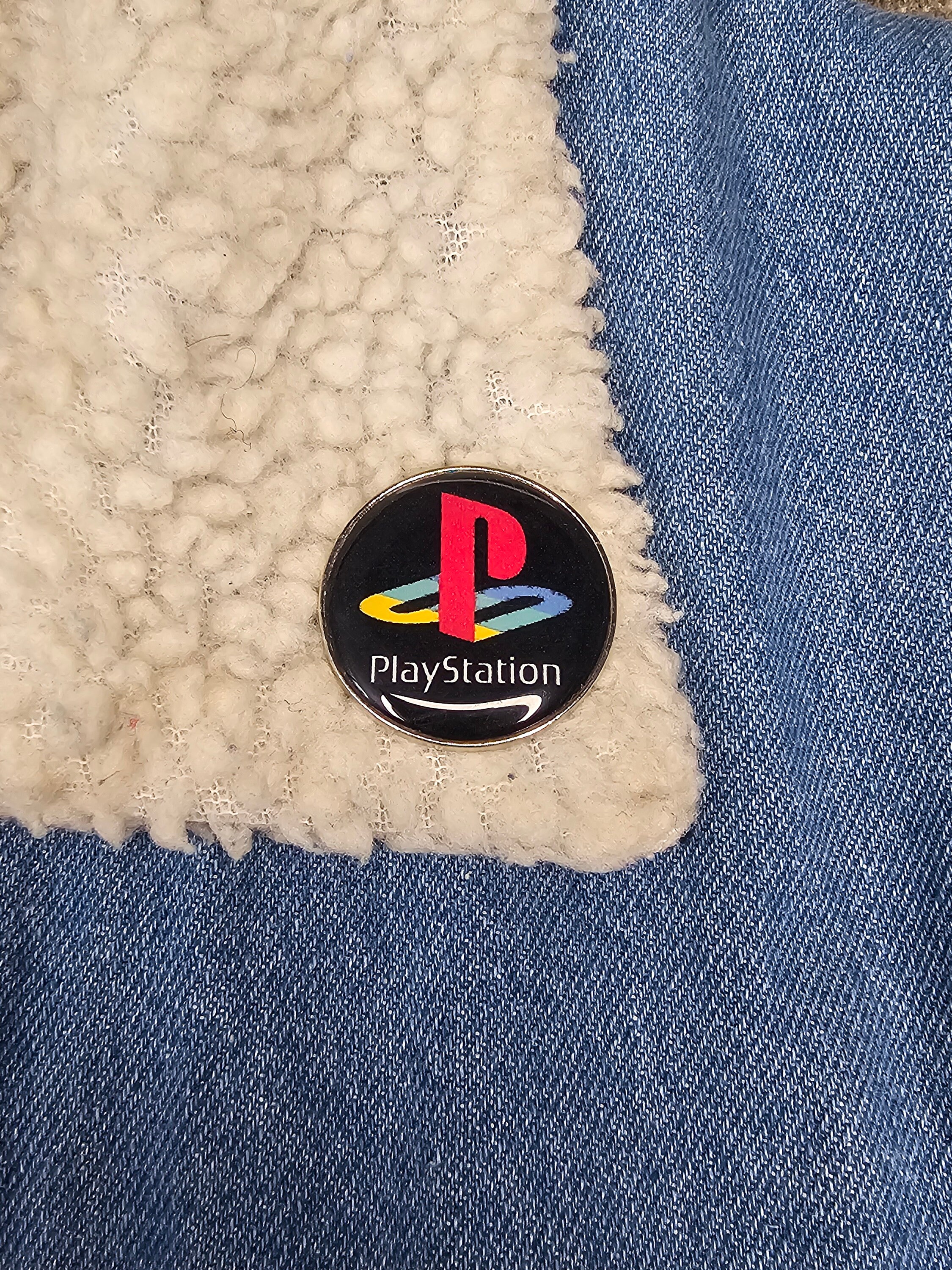 Playstation Logo PS1 Gamer Video Game Enamel Pin Festival Hat and Lapel ...