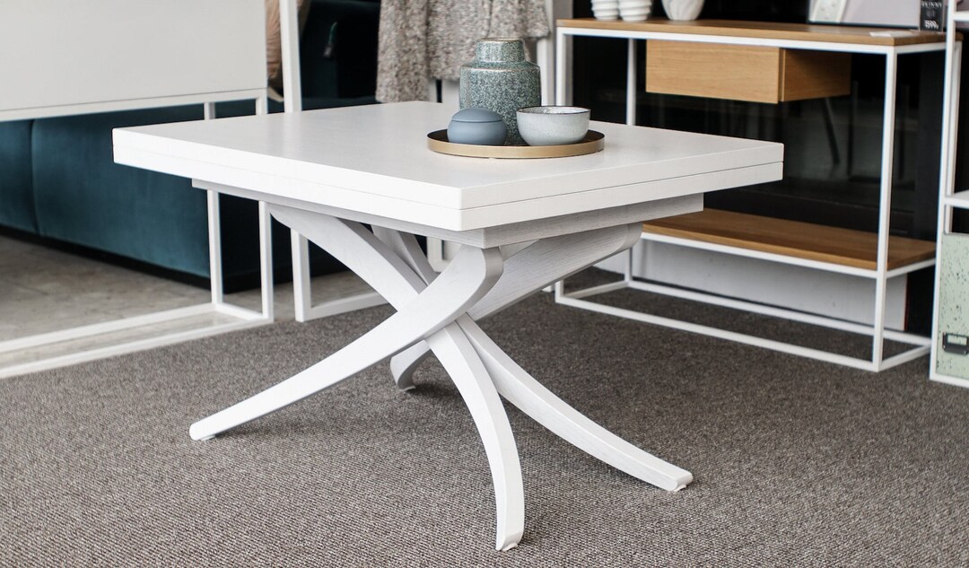 SPIDER Transformer Table Coffee Table Hardwood 3-in-1 Wooden Table ...